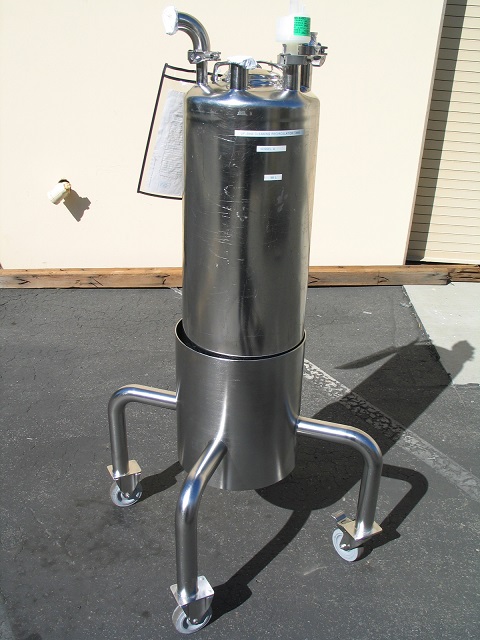 50 Liter Stainless Tank on Mobile Stand - LabTrader Inc.
